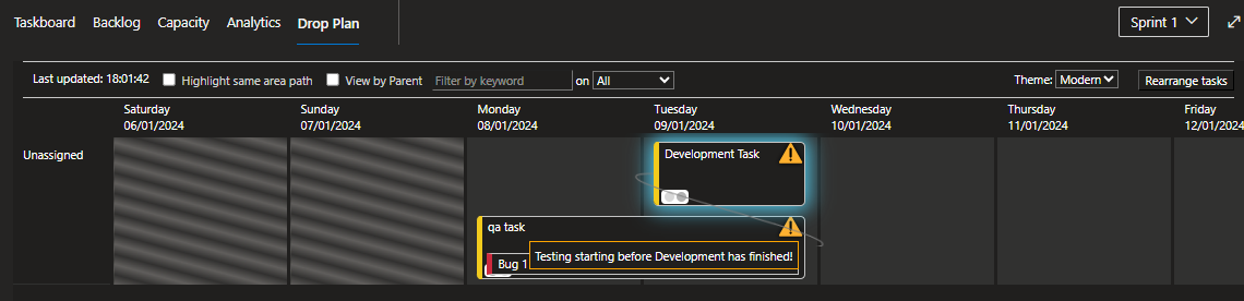Sprint Drop Plan - Visual Studio Marketplace